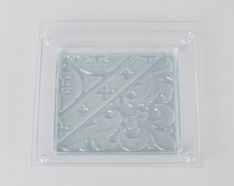 RELIEF CASTING PLATE 11X11CM - Pergamos