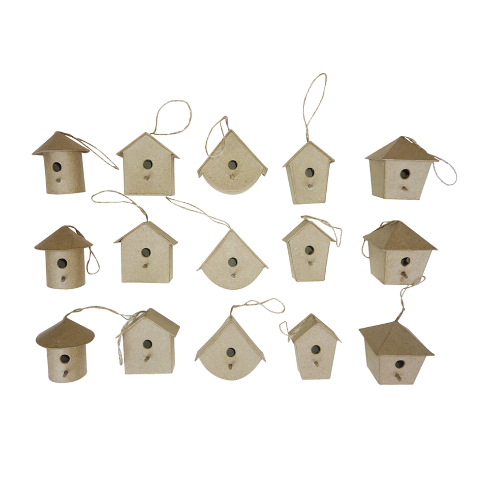 MINI BIRD HOUSE TO HANG ASSORTED - Pergamos