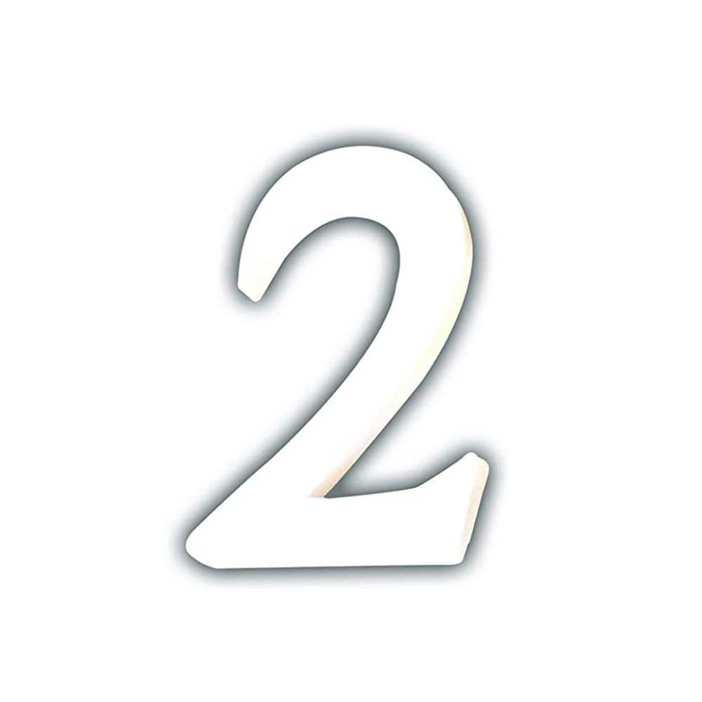LITTLE NUMBER 2 WHITE 1.5X8X12CM - Pergamos