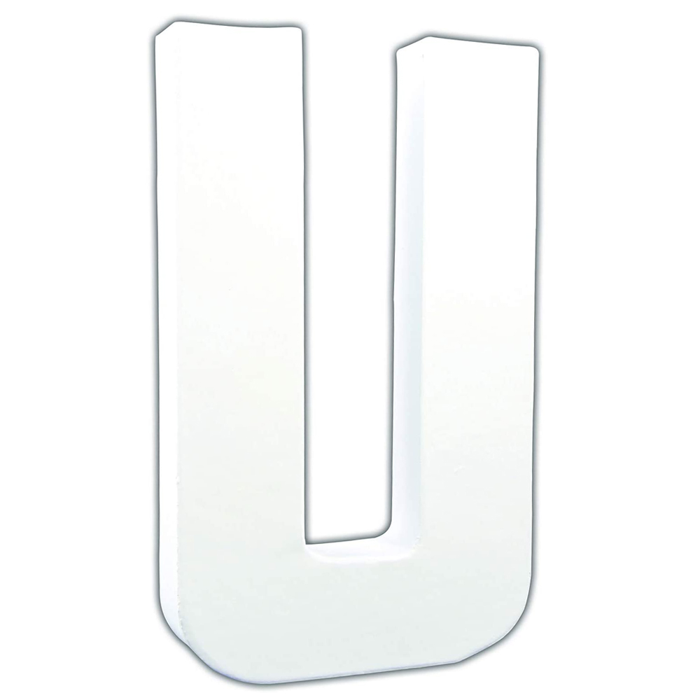 LETTER U WHITE 3X13X20.5CM - Pergamos