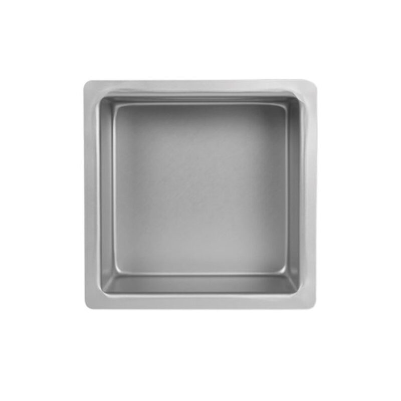 ALUMINIUM SQUARE CAKE PAN 20.3X20.3X10.2CM - Pergamos