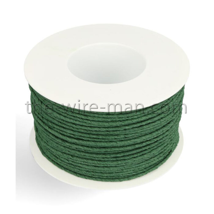 PAPER COVERED WIRE GREEN 2MMX100M - Pergamos
