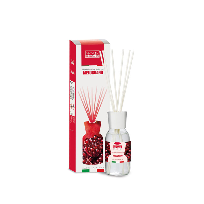 FRAGRANCE DIFFUSER WITH STICKS POMEGRANATE 125ML - Pergamos