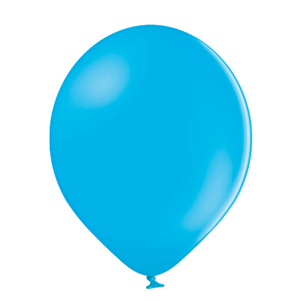 LATEX BALLOON PASTEL CYAN 28CM 100PCS - Pergamos