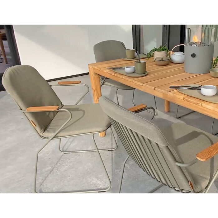 LIAM DINING TABLE NATURAL TEAK 180X100X75CM - Pergamos