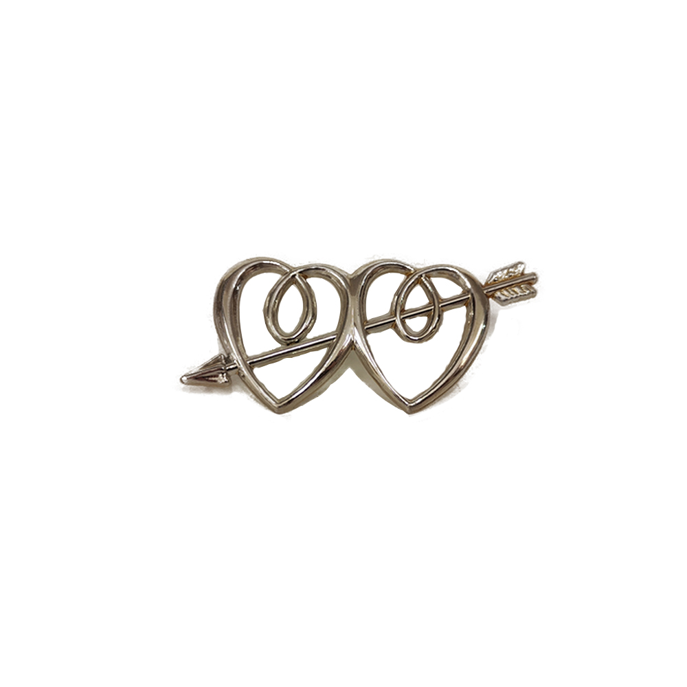 DOUBLE HEART/ARROW SILVER - Pergamos