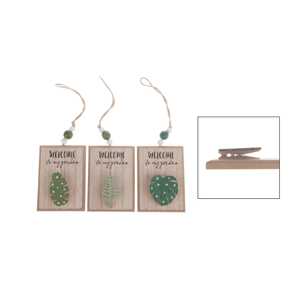 HANGING LABEL 3 ASSORTED MULTIBLE 8X1X11CM - Pergamos