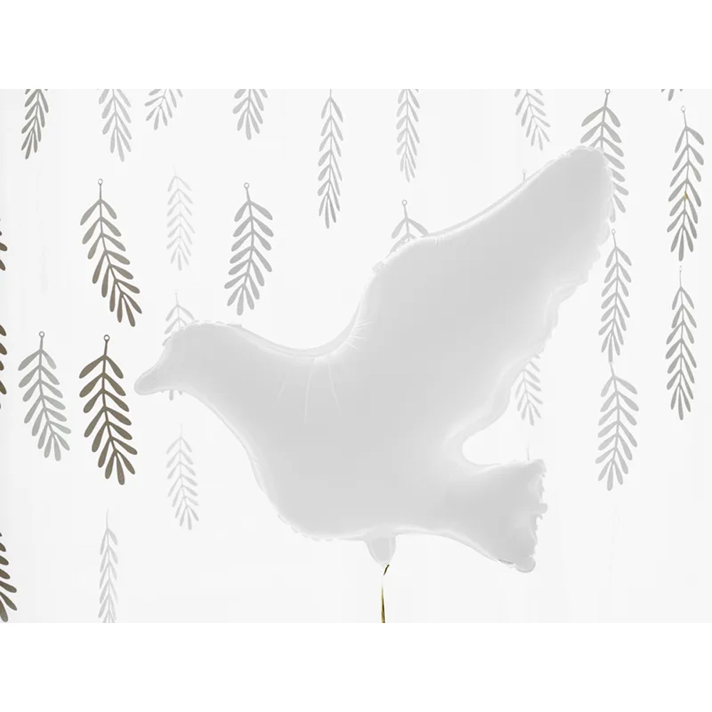 FOIL BALLOON DOVE WHITE 77X66CM - Pergamos
