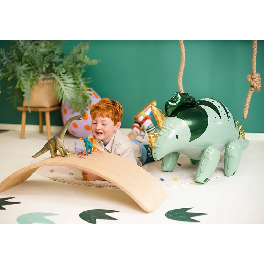 FOIL BALLOON TRICERATOPS GREEN 101X60.5CM - Pergamos