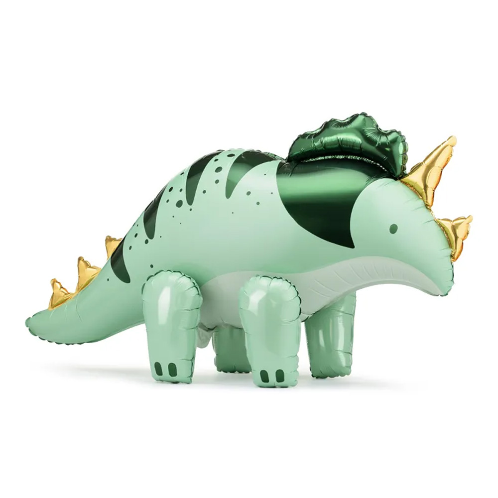 FOIL BALLOON TRICERATOPS GREEN 101X60.5CM - Pergamos
