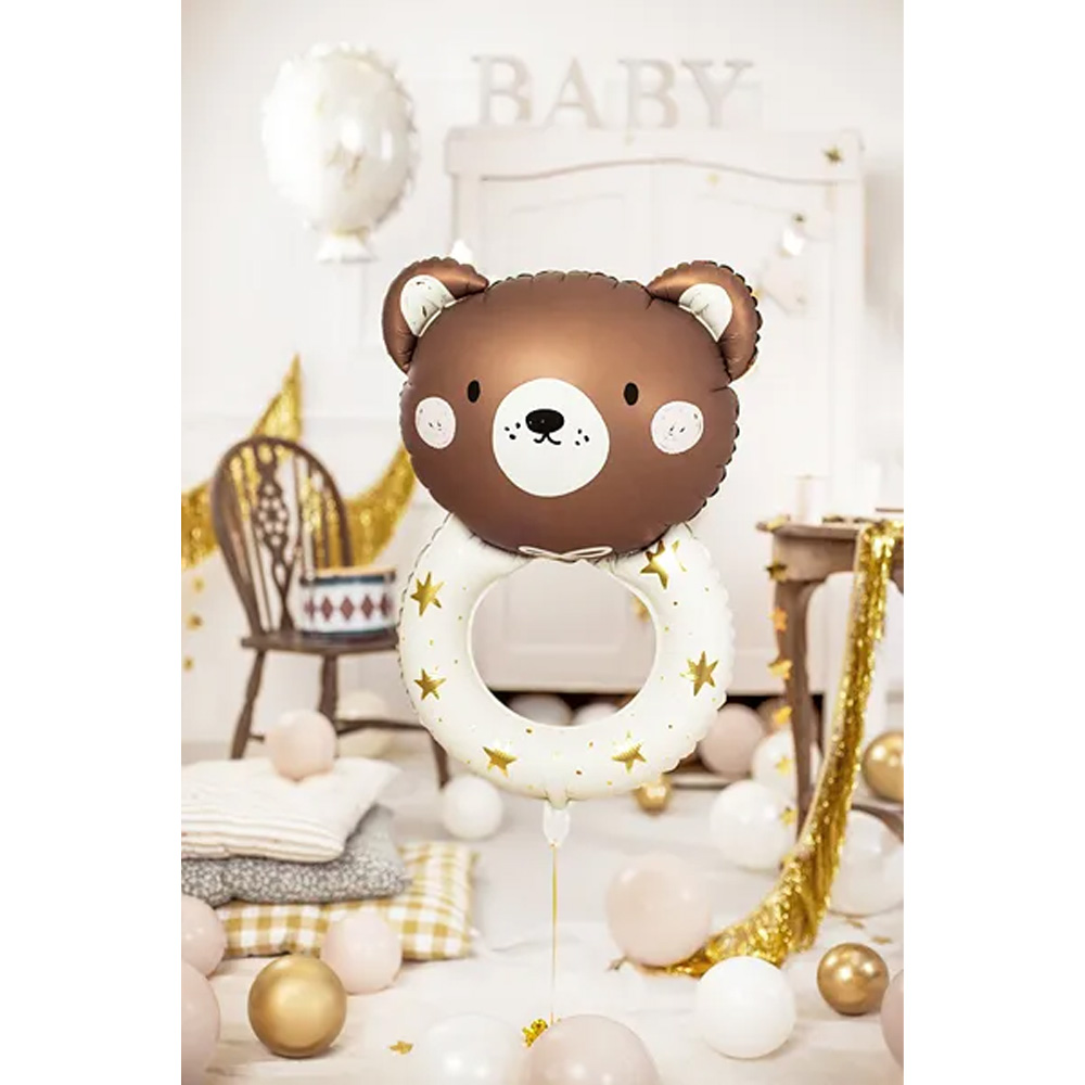 FOIL BALLOON TEDDY RATTLE 61X88CM - Pergamos