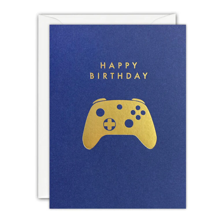 BIRTHDAY GAME CONTROLLER MINNOWS CARD - Pergamos