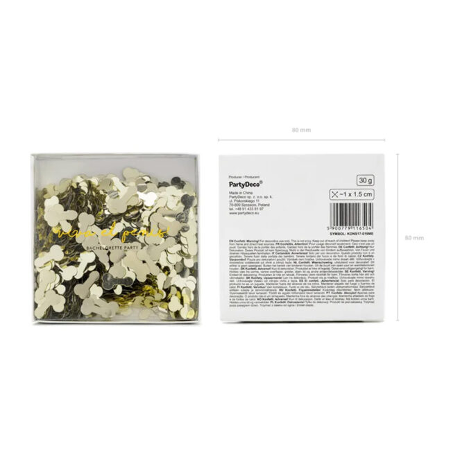 CONFETTI PENISES GOLD 30G - Pergamos