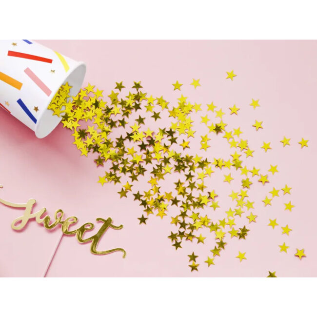 CONFETTI STARS GOLD 10MM 30G - Pergamos
