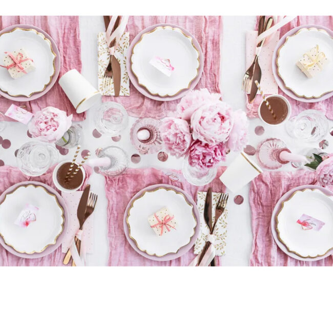 CUPS WHITE 260 ML 6PCS - Pergamos