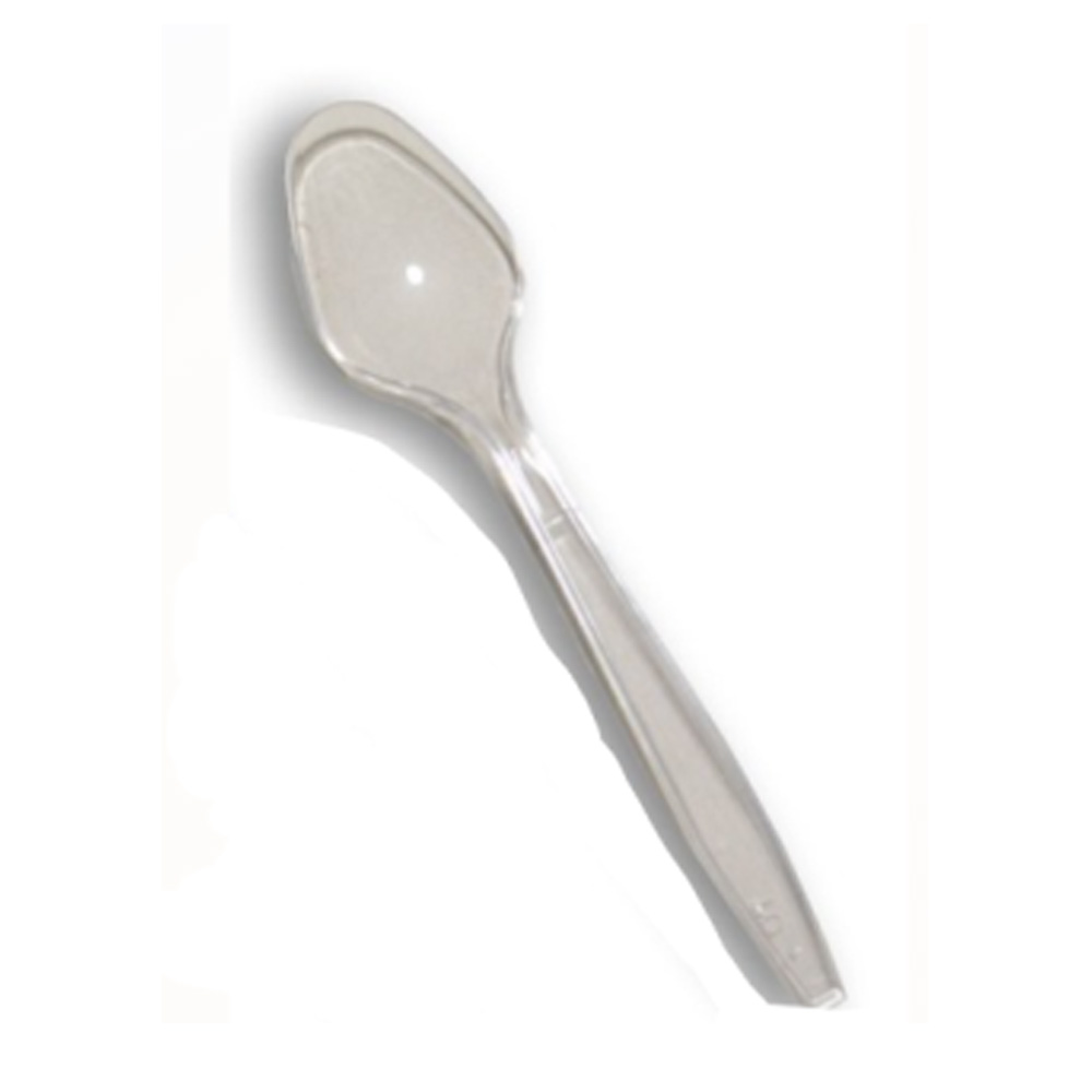 SPOON PREMIUM REUSABLE CLEAR 18CM - Pergamos