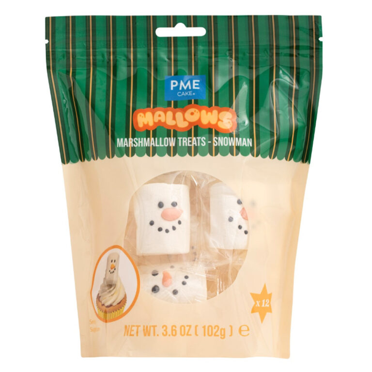 CHRISTMAS SNOWMAN MARSHMALLOWS 102G - Pergamos